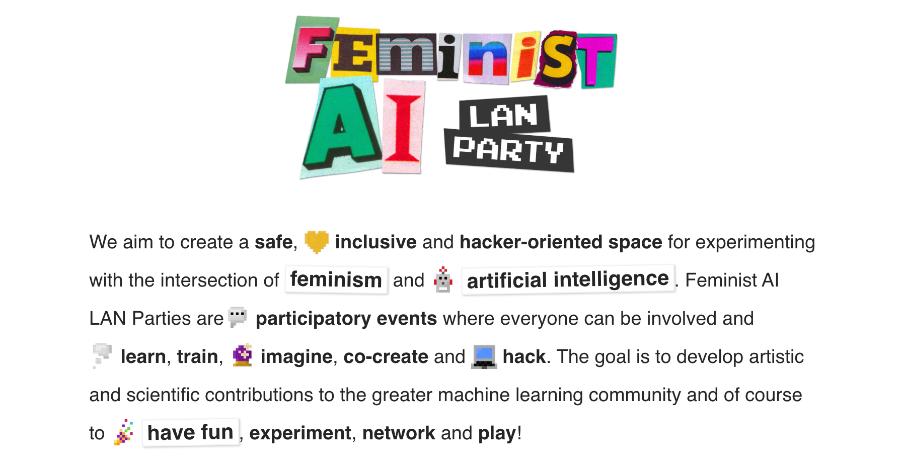 Feminist AI LAN Party